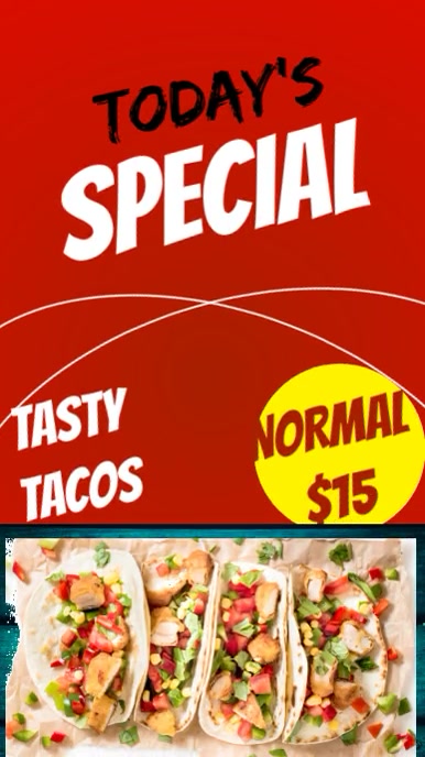 tasty tacos digital display (1) Template | PosterMyWall