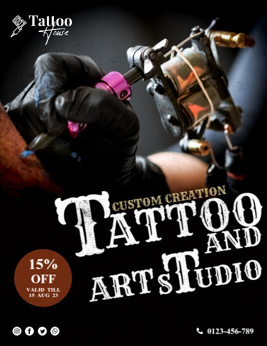 Copy of Tattoo Arts Studio | PosterMyWall
