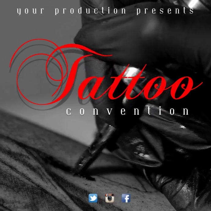 Tattoo Festival Video Promotion Template | PosterMyWall