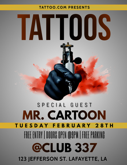 Copy of TATTOO PARTY 2021 FLYER TEMPLATE | PosterMyWall