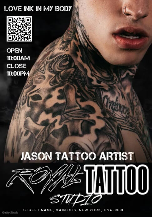 Plantilla de Tattoo Poster | PosterMyWall