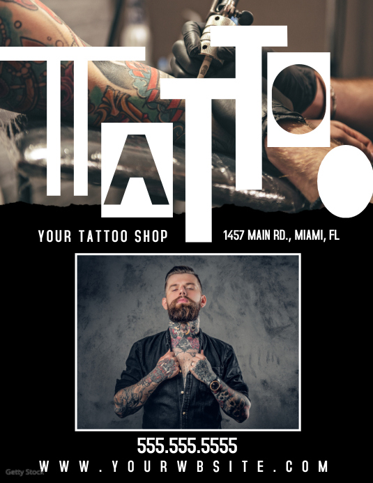 Tattoo Shop Flyer Ad Template | PosterMyWall