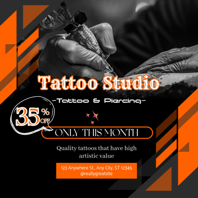 Plantilla de Tattoo Studio | PosterMyWall