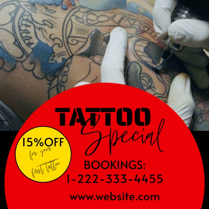 Tattoo studio Template | PosterMyWall