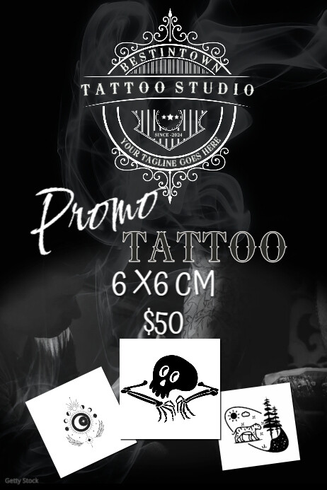 Tattoo Studio Promo Template | PosterMyWall