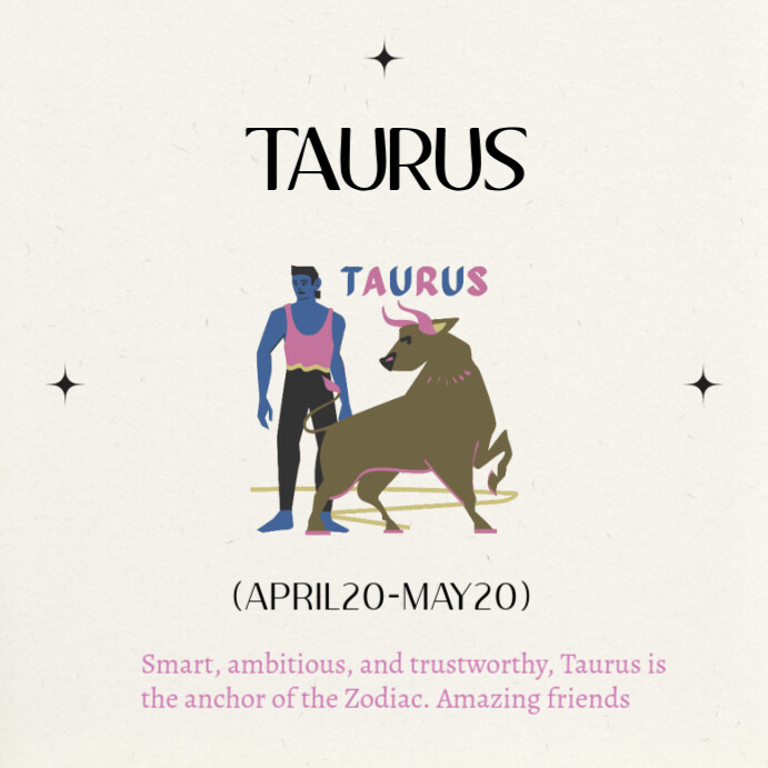 Modèle Taurus Instagram post | PosterMyWall