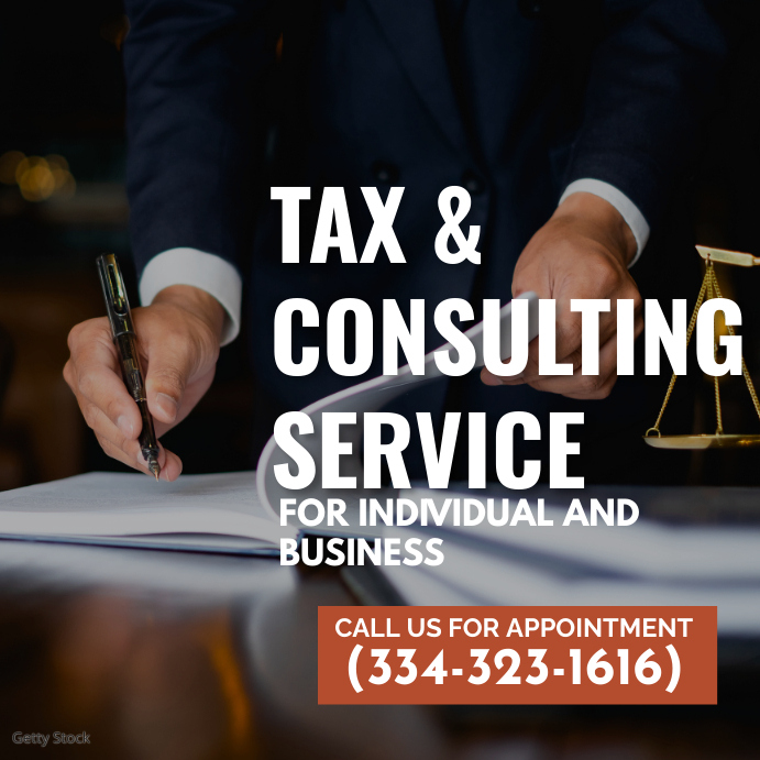 Tax & consulting service Poster Template | PosterMyWall