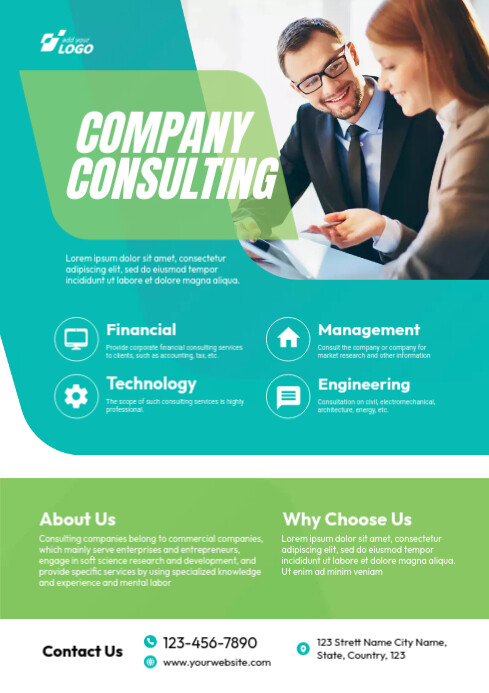 Tax & Consulting Services Flyer Template | PosterMyWall