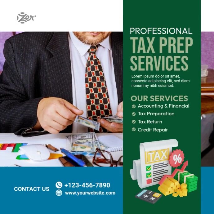 Copy of Tax & Consulting Services Instagram Post | PosterMyWall