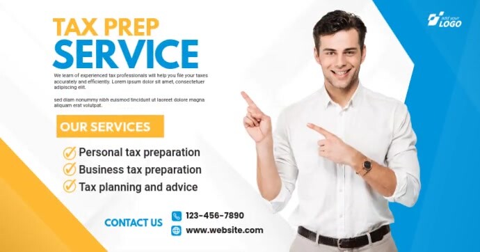 Copy of Tax & Prep Service Ad Template | PosterMyWall