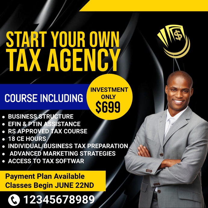 tax agency flyer template | PosterMyWall