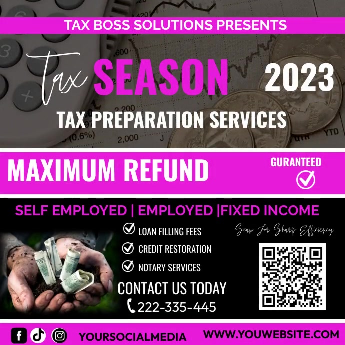 tax agency flyers Template | PosterMyWall
