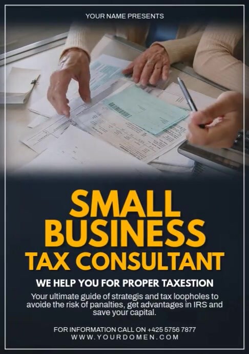 Tax consultant flyer (2) Template | PosterMyWall