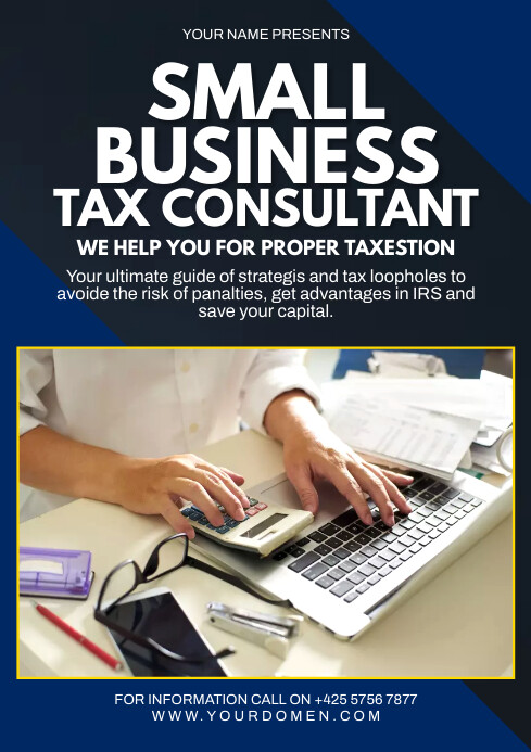 Tax consultant flyer Template | PosterMyWall