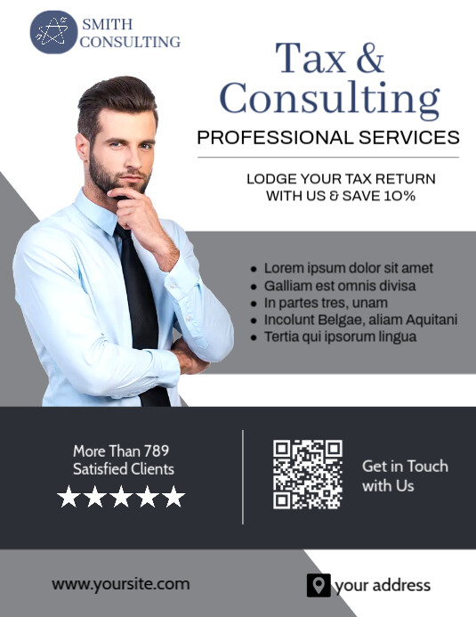 Tax Consulting Template | PosterMyWall