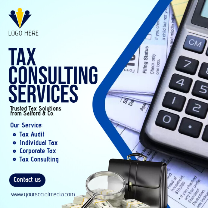 tax consulting service Template | PosterMyWall