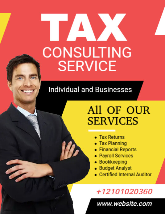 Tax consulting service flyer ad Template | PosterMyWall