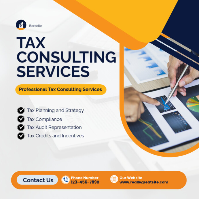 TAX CONSULTING SERVICES Template | PosterMyWall
