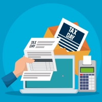 Tax day event flyer design template | PosterMyWall