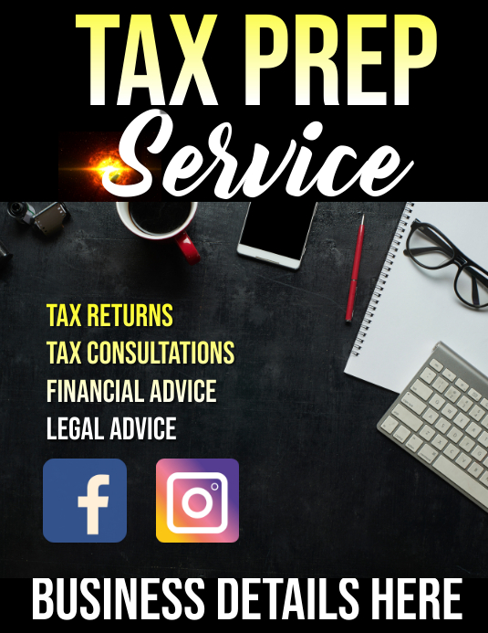 Tax Template PosterMyWall tax-template-postermywall