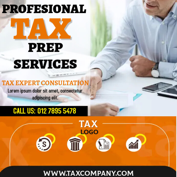 TAX Template | PosterMyWall