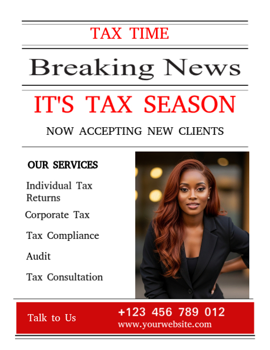 Tax Filing services Template | PosterMyWall