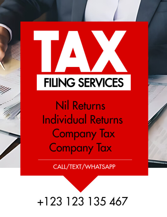 Copy of TAX Filing services | PosterMyWall