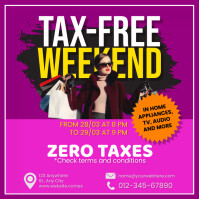 Tax Free Weekend Template | PosterMyWall