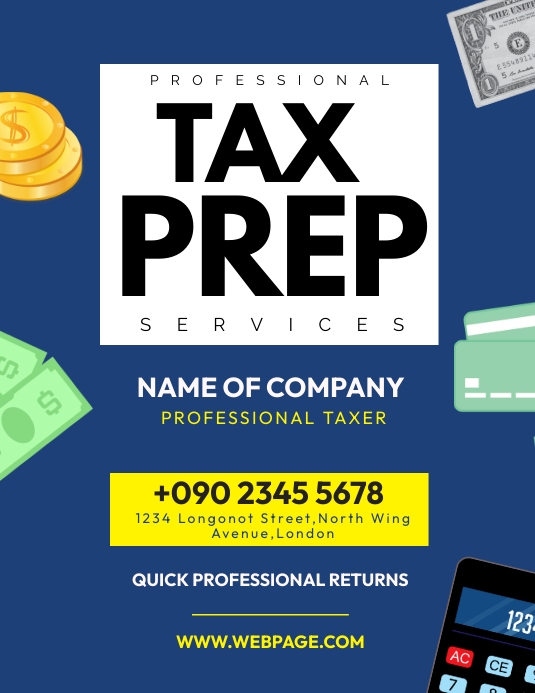 TAX INCOME FLYER Template | PosterMyWall