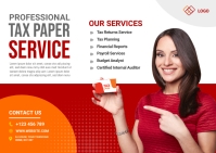 Tax Paper Services Ad Template | PosterMyWall