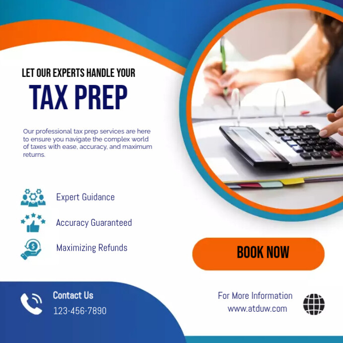 Tax Prep Templat | PosterMyWall