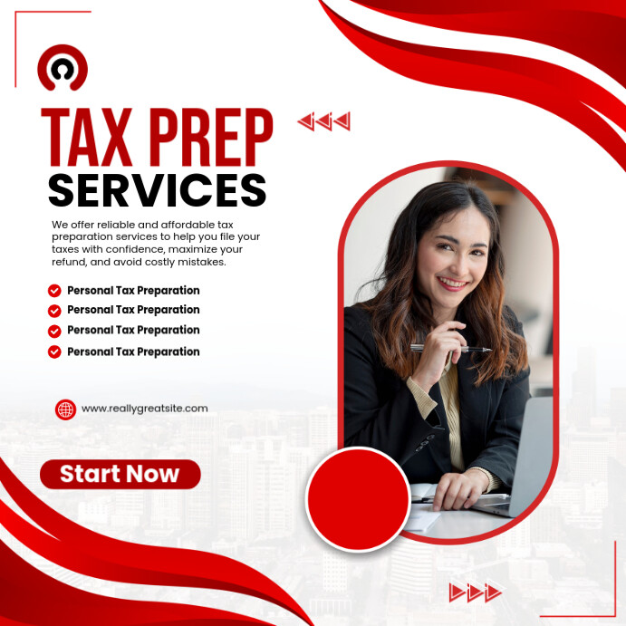 TAX PREP Template | PosterMyWall