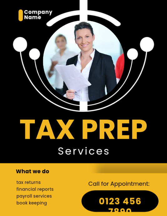 Tax Prep flyer Template | PosterMyWall