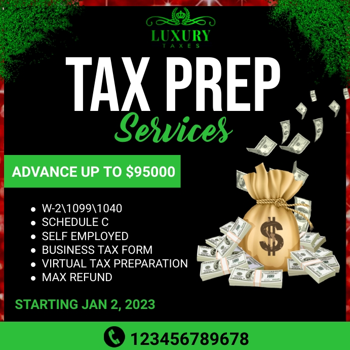 Tax prep Flyer Template | PosterMyWall