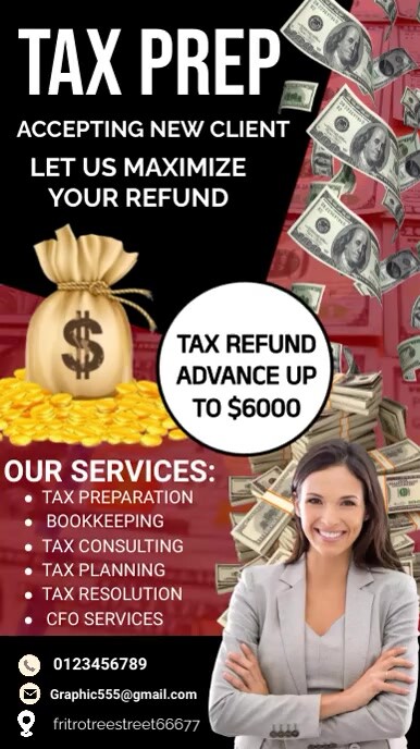 tax prep flyers Template | PosterMyWall