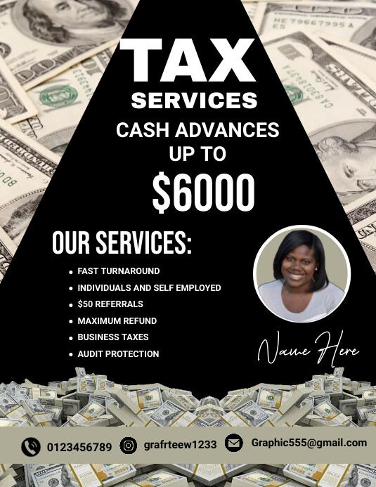 tax prep flyers Template | PosterMyWall