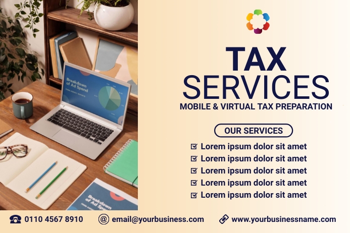 tax prep poster Template | PosterMyWall