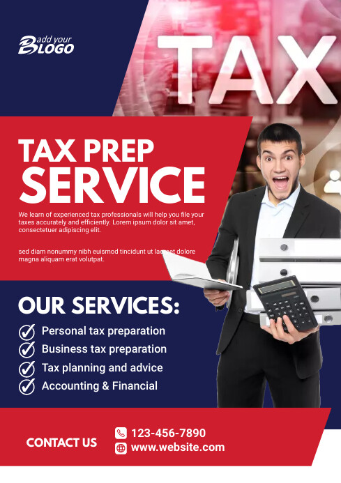 Tax Prep Service Flyer Template | PosterMyWall