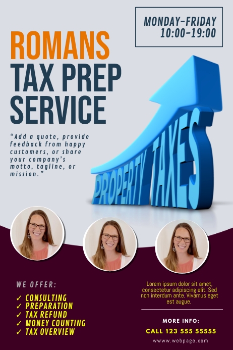 Tax Prep Service Flyer Template | PosterMyWall