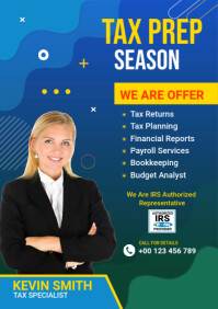 Tax prep service Template | PosterMyWall