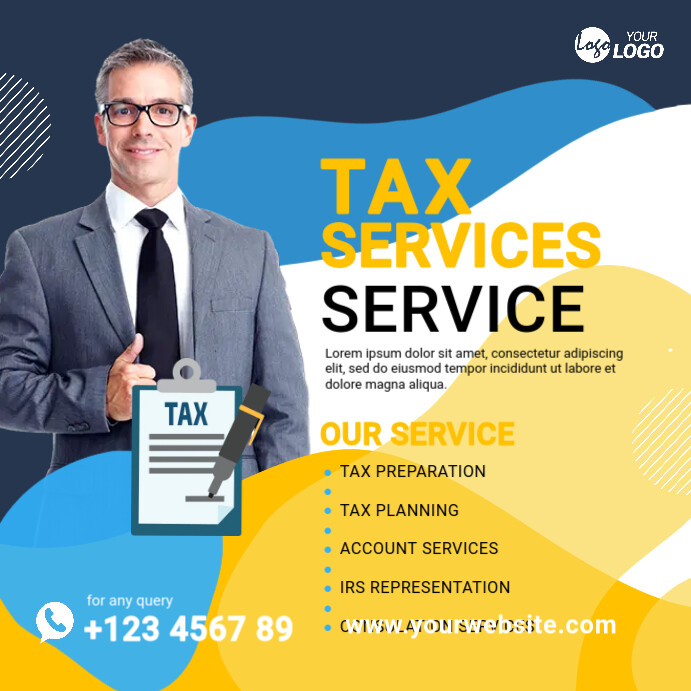 Tax Prep Services Ad Template | PosterMyWall