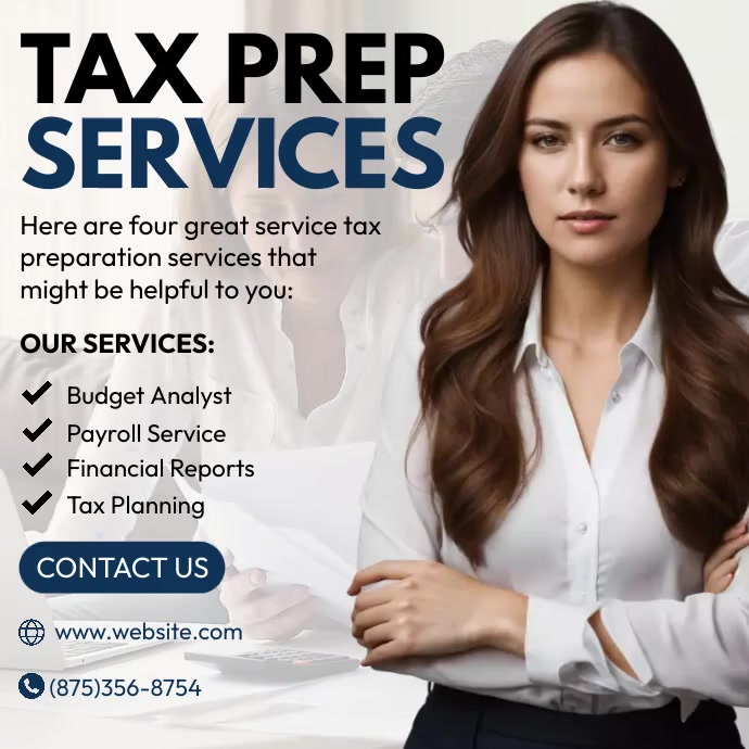 Tax Prep Services Ads Template | PosterMyWall