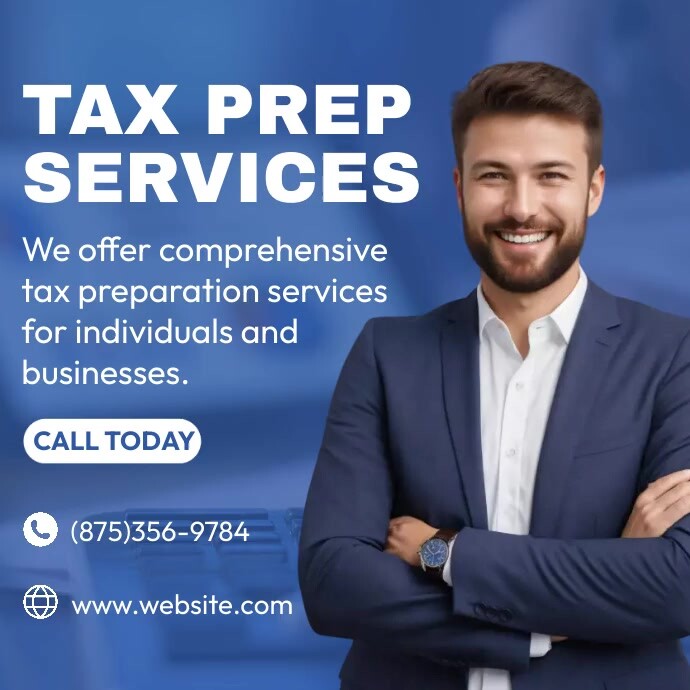 Tax Prep Services Template | PosterMyWall