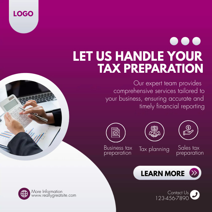 TAX PREP SERVICES Template | PosterMyWall