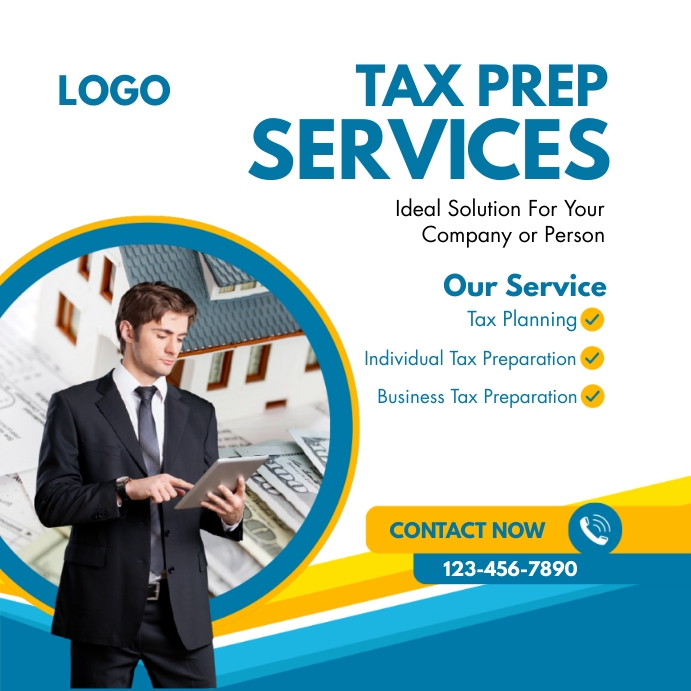 TAX PREP SERVICES Template | PosterMyWall