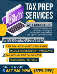 Tax Prep Services Flyer Template | PosterMyWall
