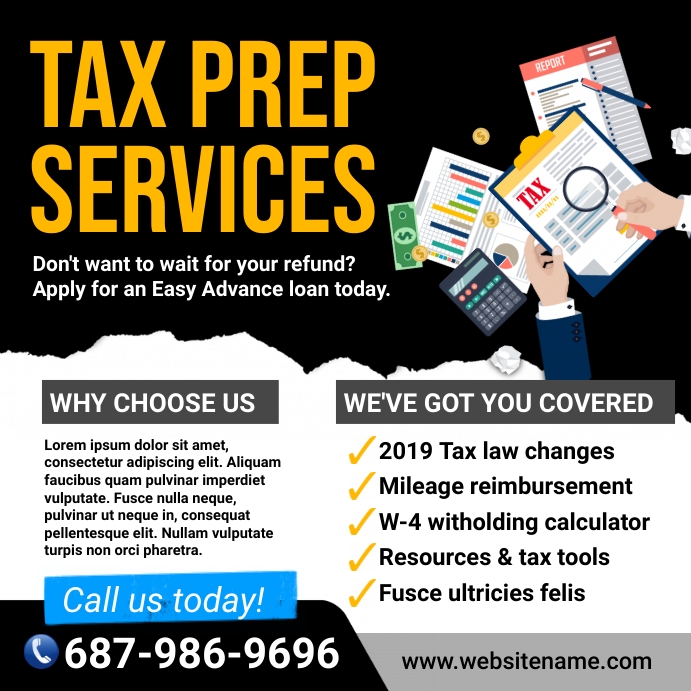 Copy of Tax Prep Services Instagram Post | PosterMyWall