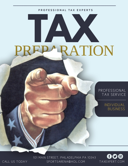 Tax Preparation Template | PosterMyWall