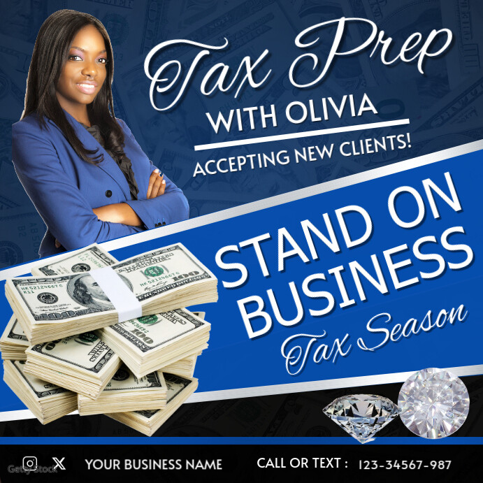 Tax Preparation Flyer 2025 Template | PosterMyWall