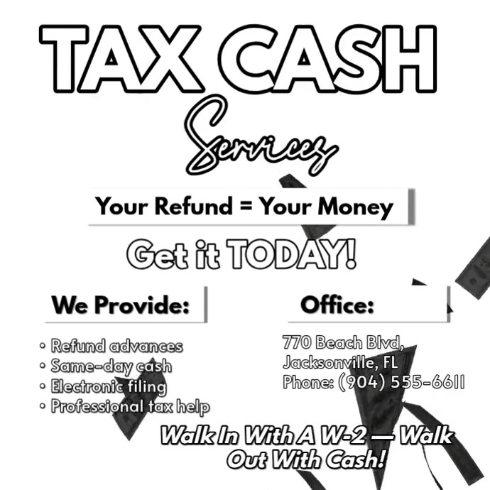 Modèle Tax Preparation Flyer 2026 | PosterMyWall